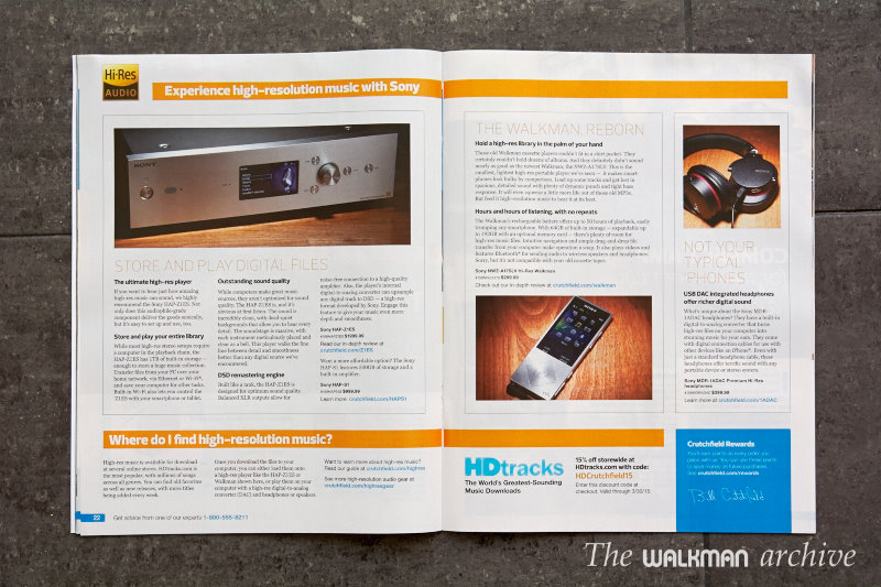 Walkman Archive photo on the Crutchfield’s catalog cover | The Walkman ...